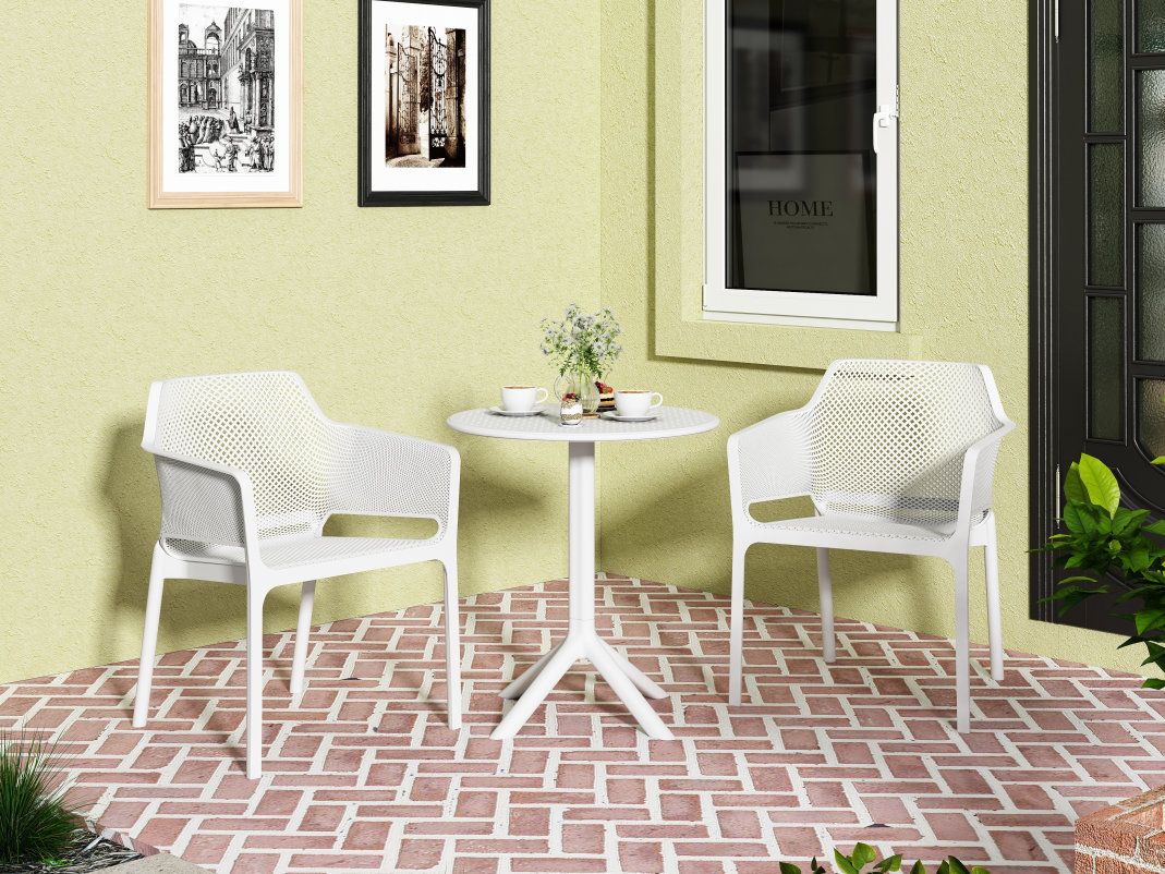 Ebern Designs 3-piece plastic table and chair set - Wayfair Canada