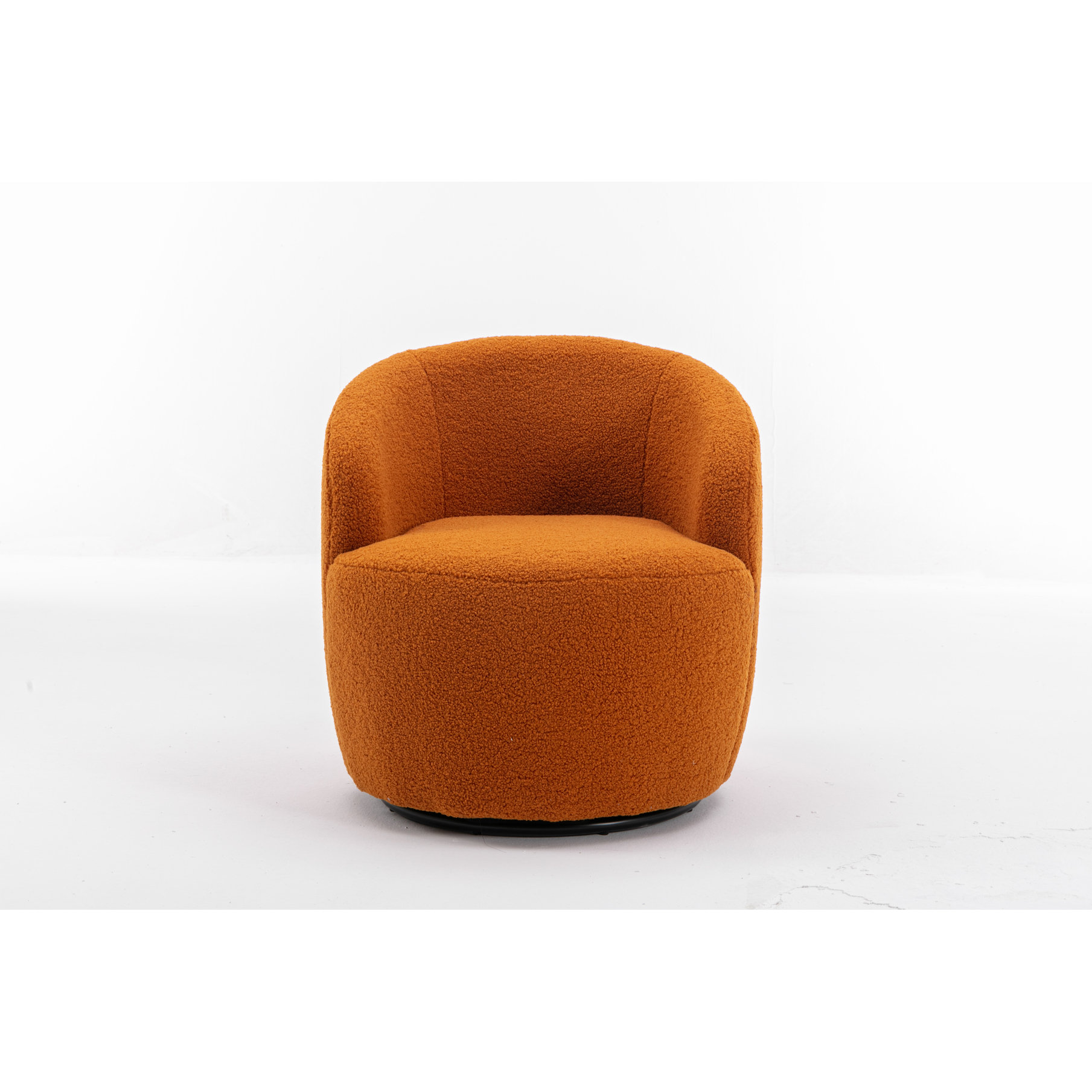 Corrigan Studio® Colored Swivel Chair In Fabric With Black Powder ...