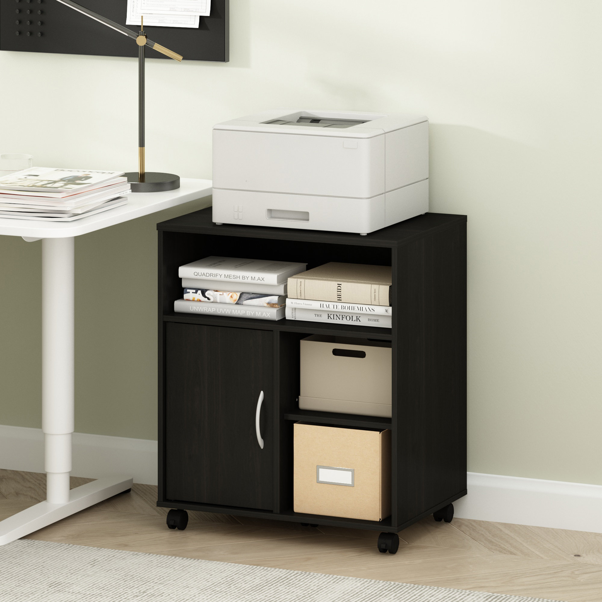 Furinno Econ Mobile Printer Stand with Door & Reviews - Wayfair Canada
