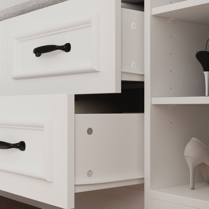 Red Barrel Studio® Quannell 63'' Wide Hall Tree with Bench and Shoe ...