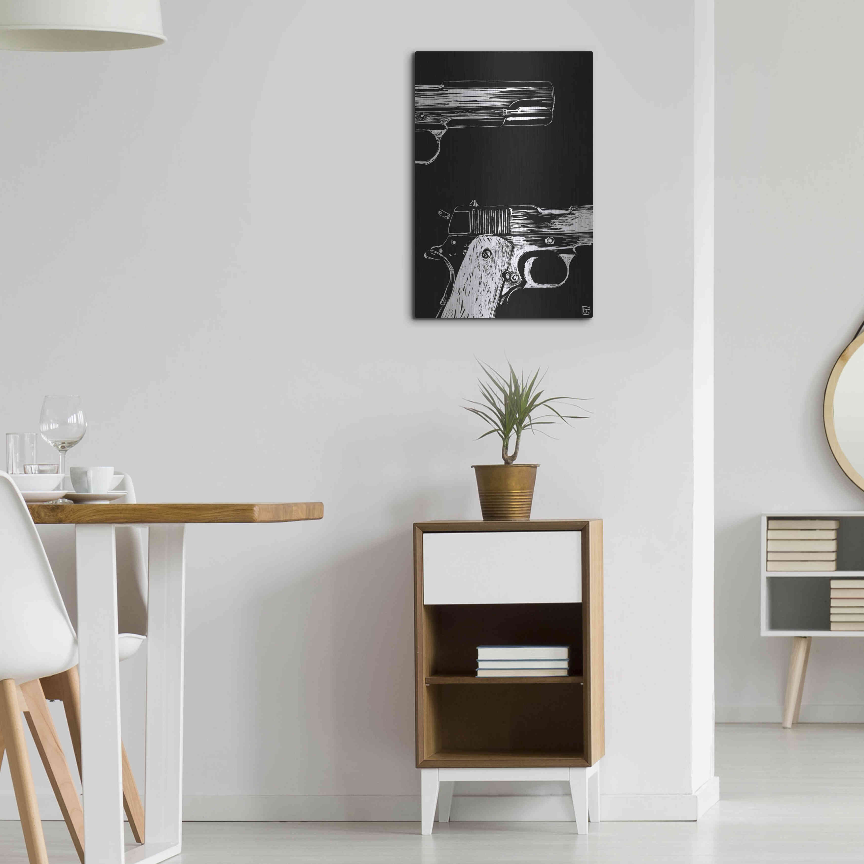 Luxe Metal Art 'Guns' by Giuseppe Cristiano, Metal Wall Art | Wayfair