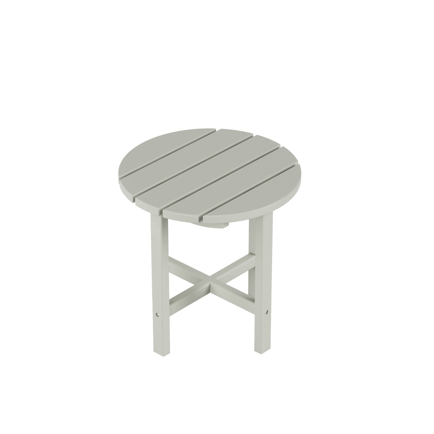 Red Barrel Studio Round Adirondack Side Table - Weatherproof Outdoor ...