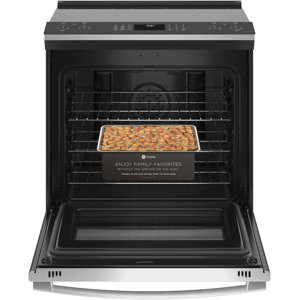 GE Profile™ Smart 30" 5.3 Cubic Feet Electric Slide-in Range with ...