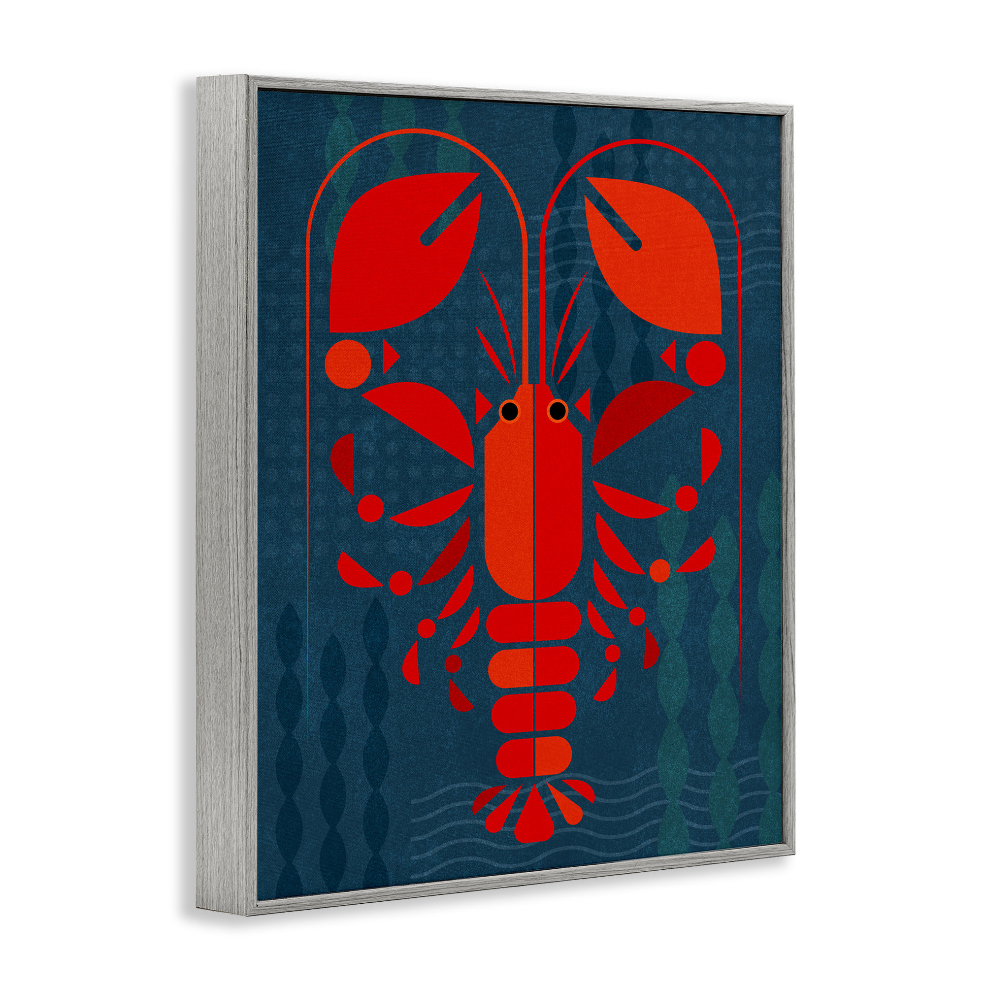Ebern Designs Nautical Lobster Shape Giclee Art by June Erica Vess ...