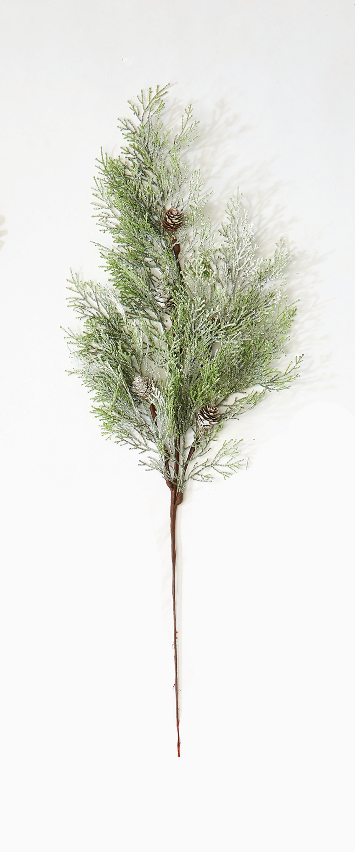 Primrue 29" Artificial Frosted Cedar Spray with Cones | AllModern