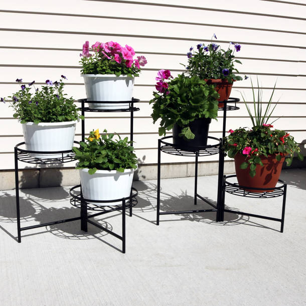Latitude Run® Jahquel Wood Weather Resistant Plant Stand & Reviews ...