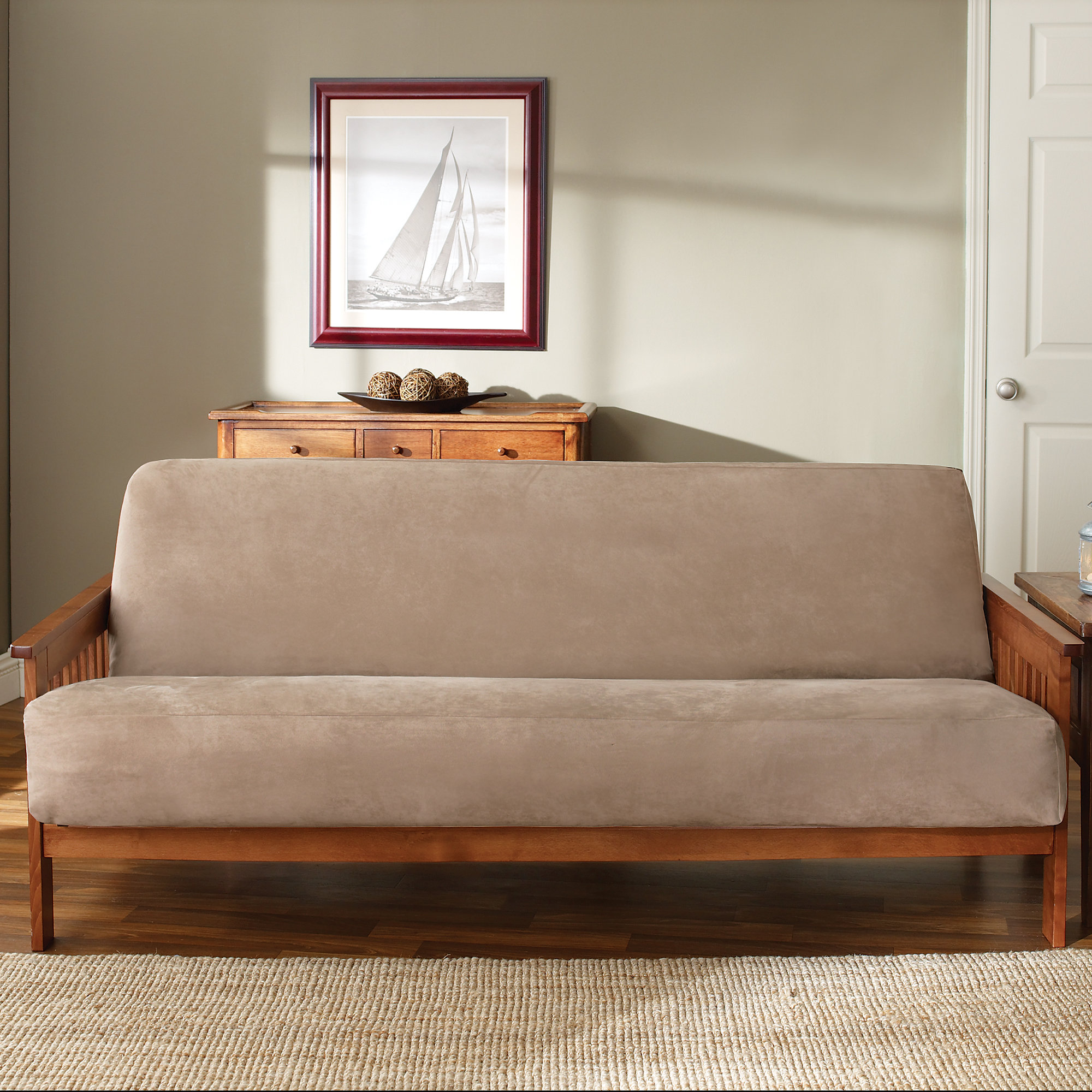 Sure Fit Soft Suede Box Cushion Futon Slipcover & Reviews - Wayfair Canada