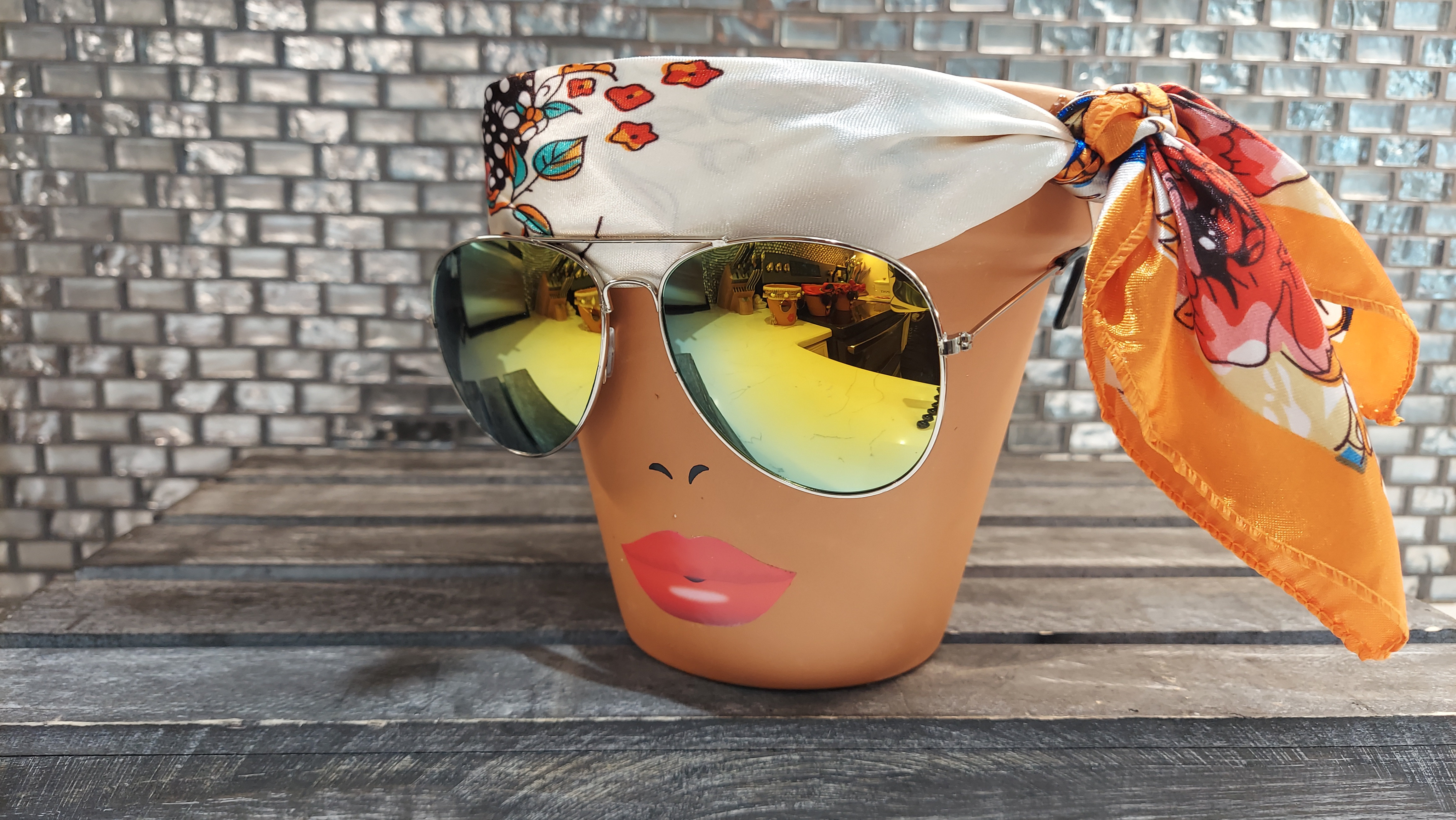 Sassy Soul Sister, pot à fleurs avec lunettes, pot à fleurs avec ...