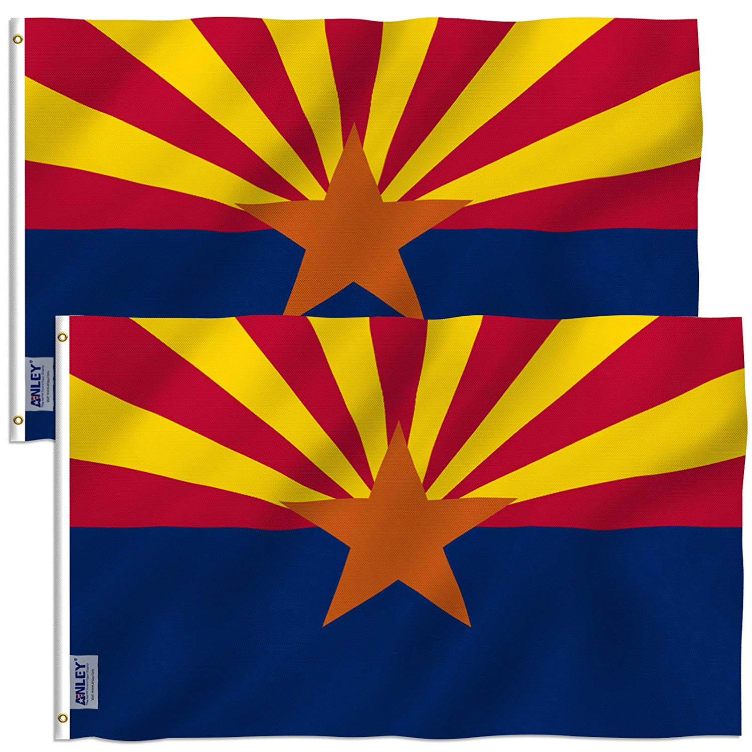 ANLEY Arizona AZ State Polyester Flag 36 x 60 in. House Flag (Set of 2 ...