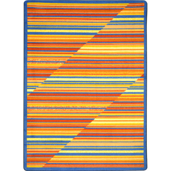 Joy Carpets Kid Essentials Rhythm Sunset Area Rug | Wayfair