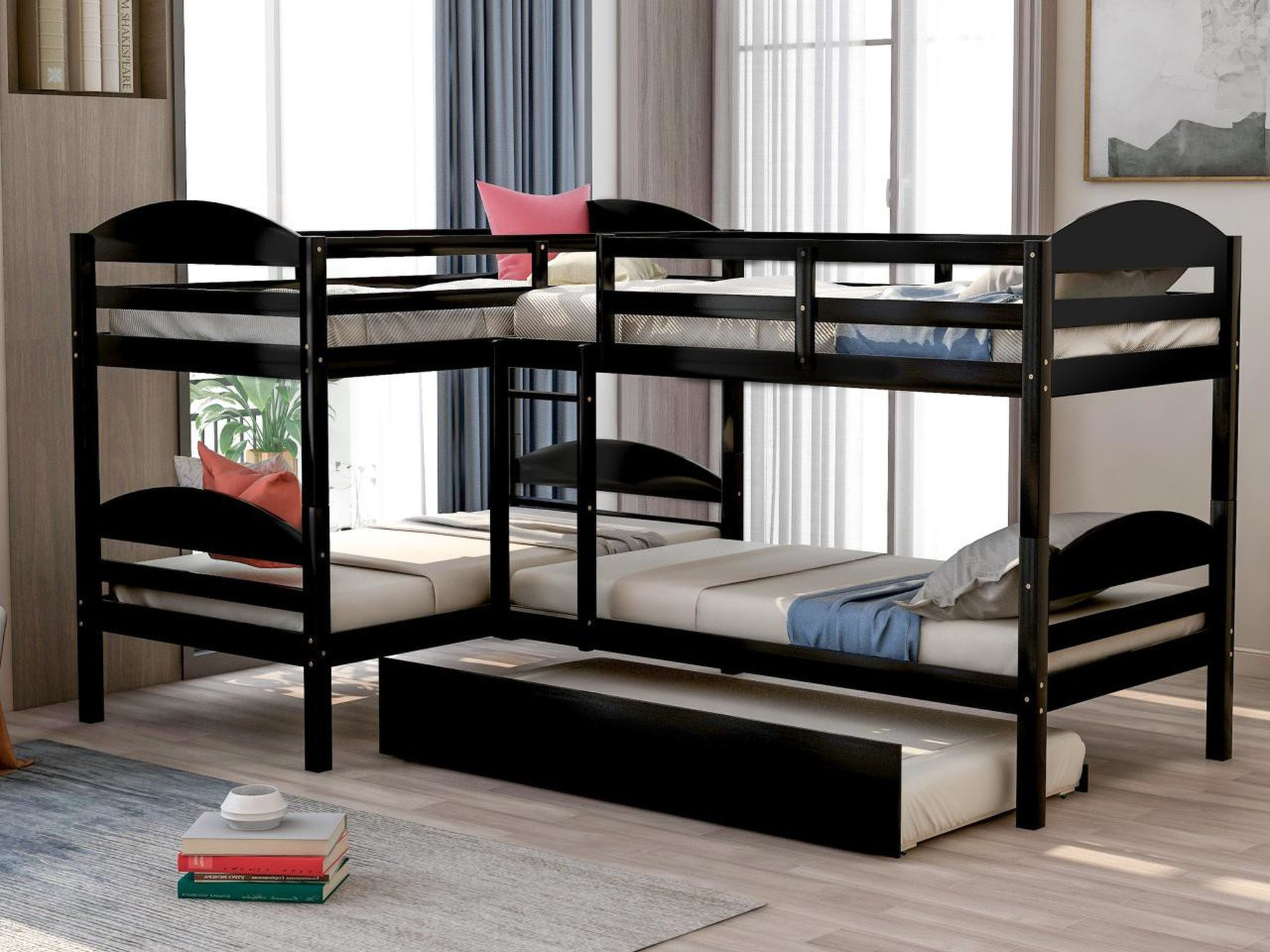 m shaped bunk bed