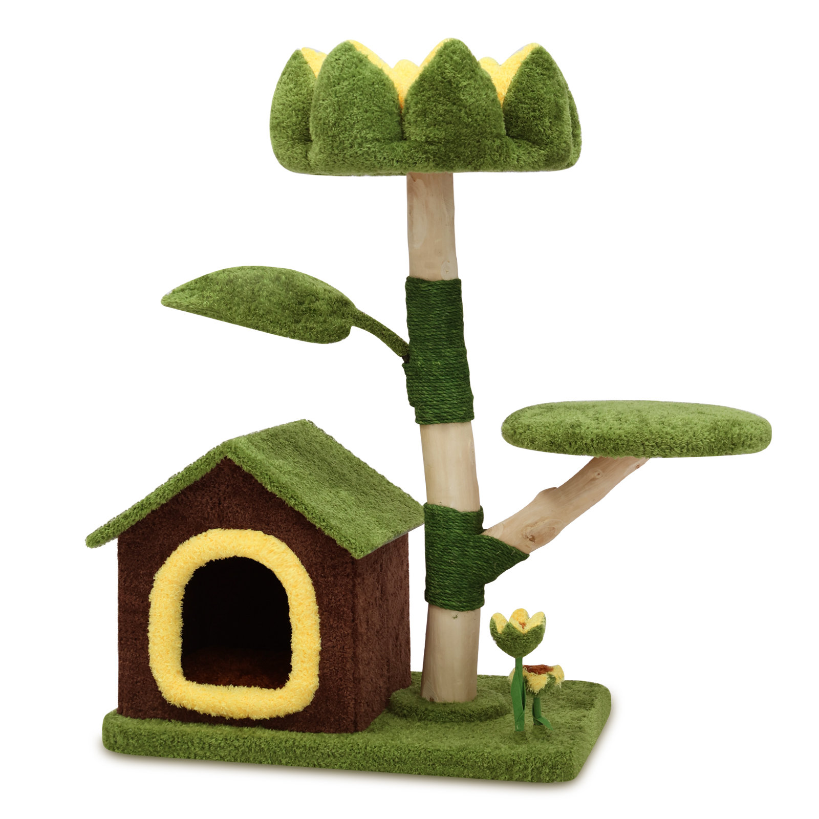 Tucker Murphy Pet™ Cat Tree For Indoor Cats, Small Cat Tower Cat Condo With Sisal Scratching ...