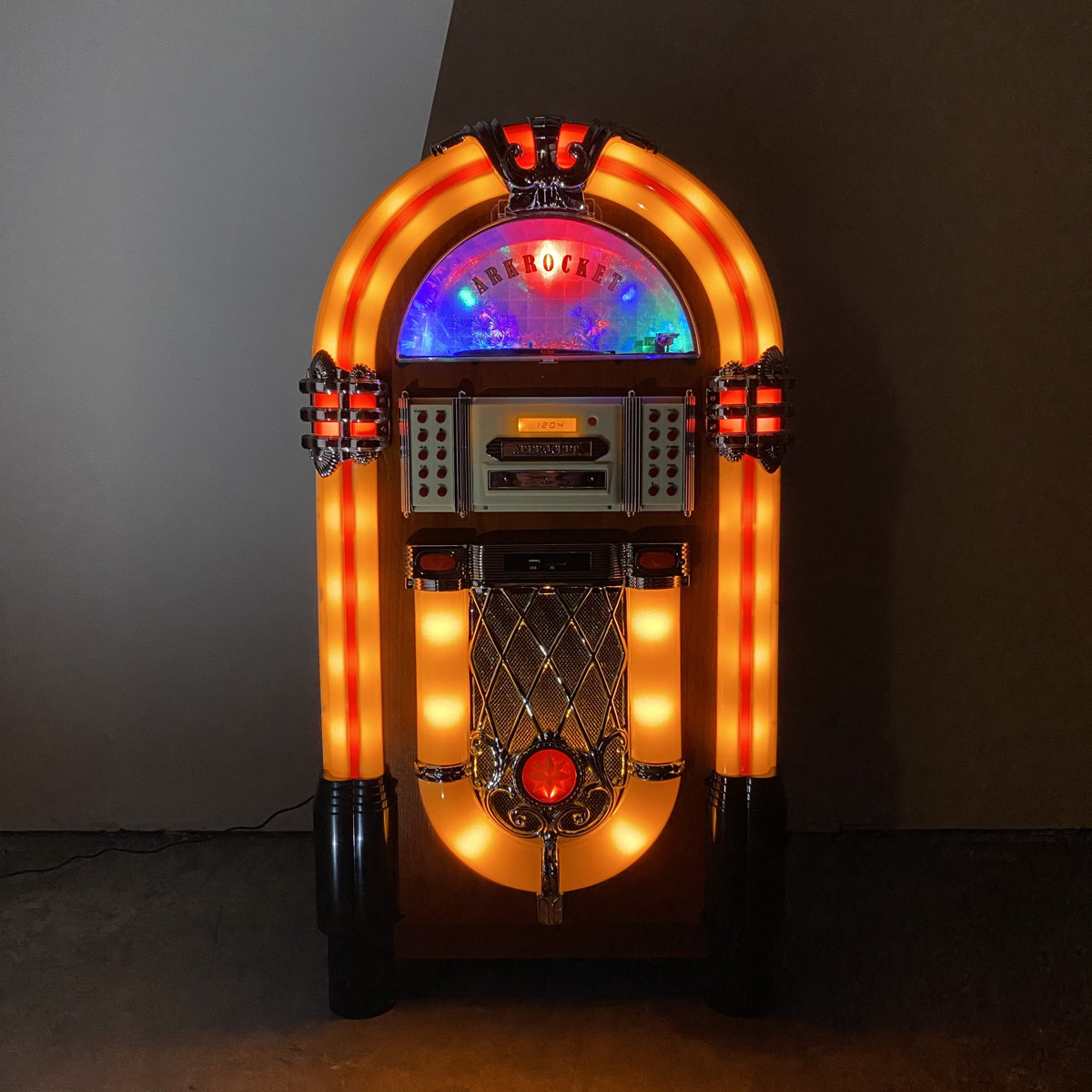 Arkrocket Audio Arkrocket Taurus Jukebox Vinyl Record Player Retro ...