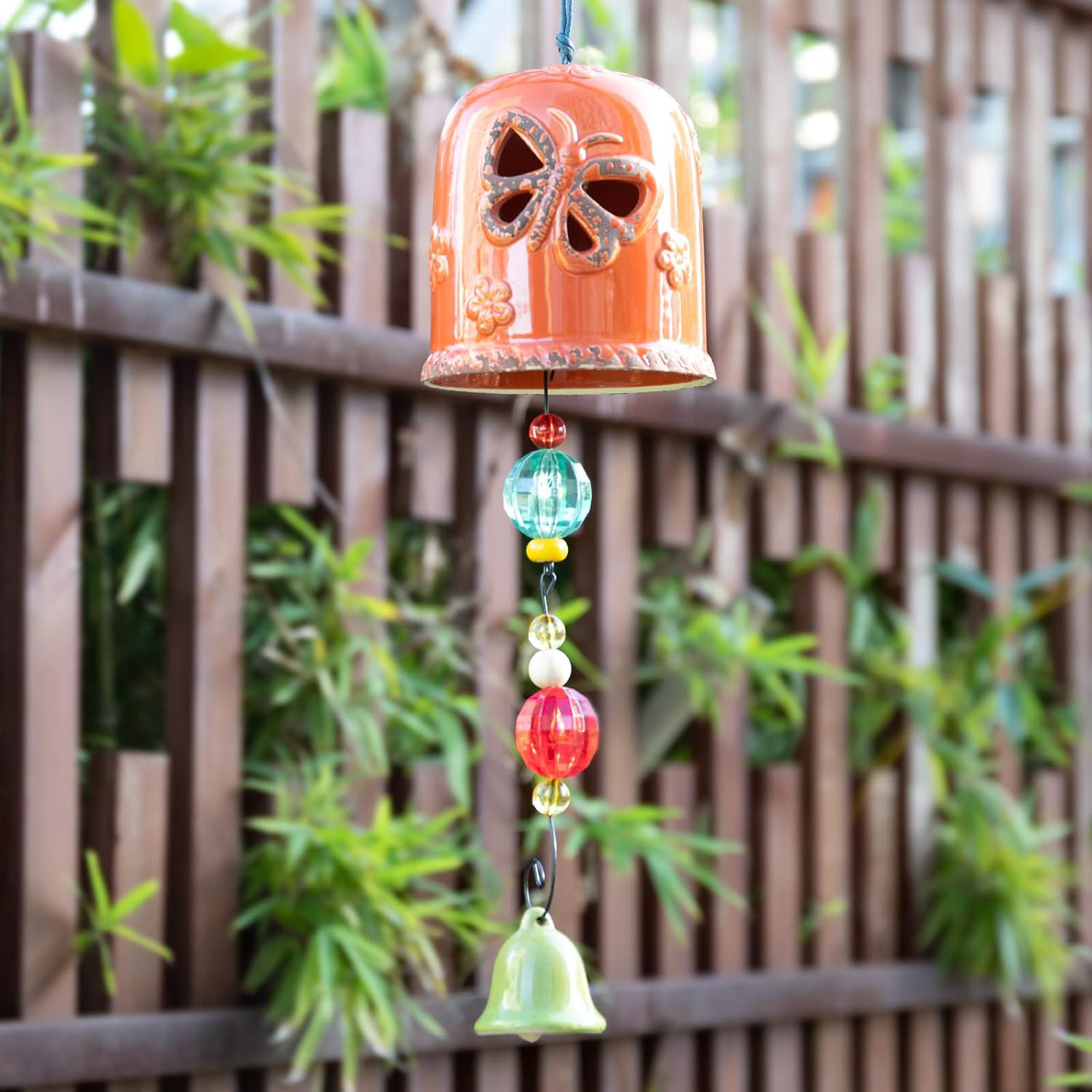 Arlmont & Co. Ceramic Wind Chimes Outdoor, Wind Chime For Outside ...