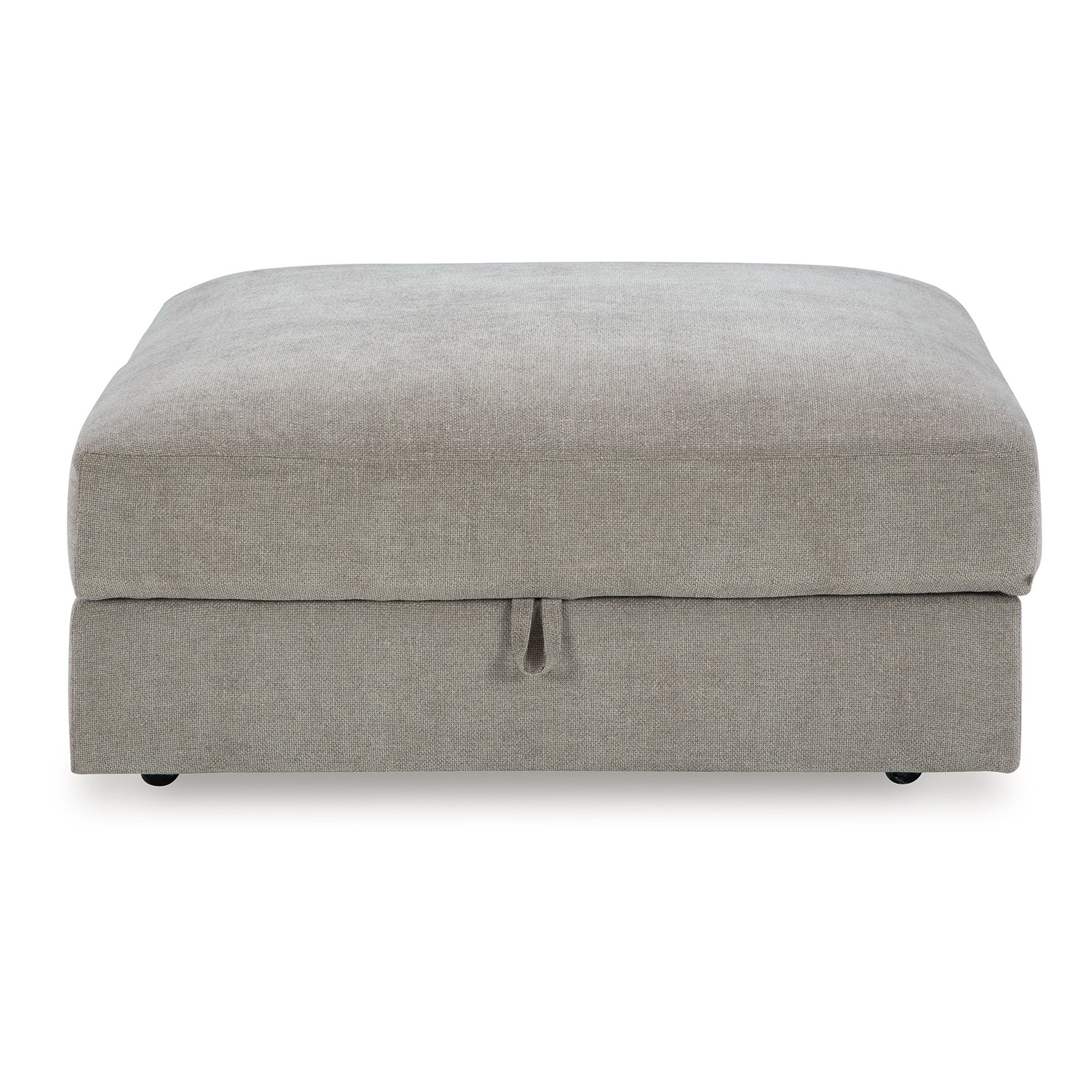 Benjara Asla Ottoman With Storage, Locking Wheels, 40 Inch Gray ...