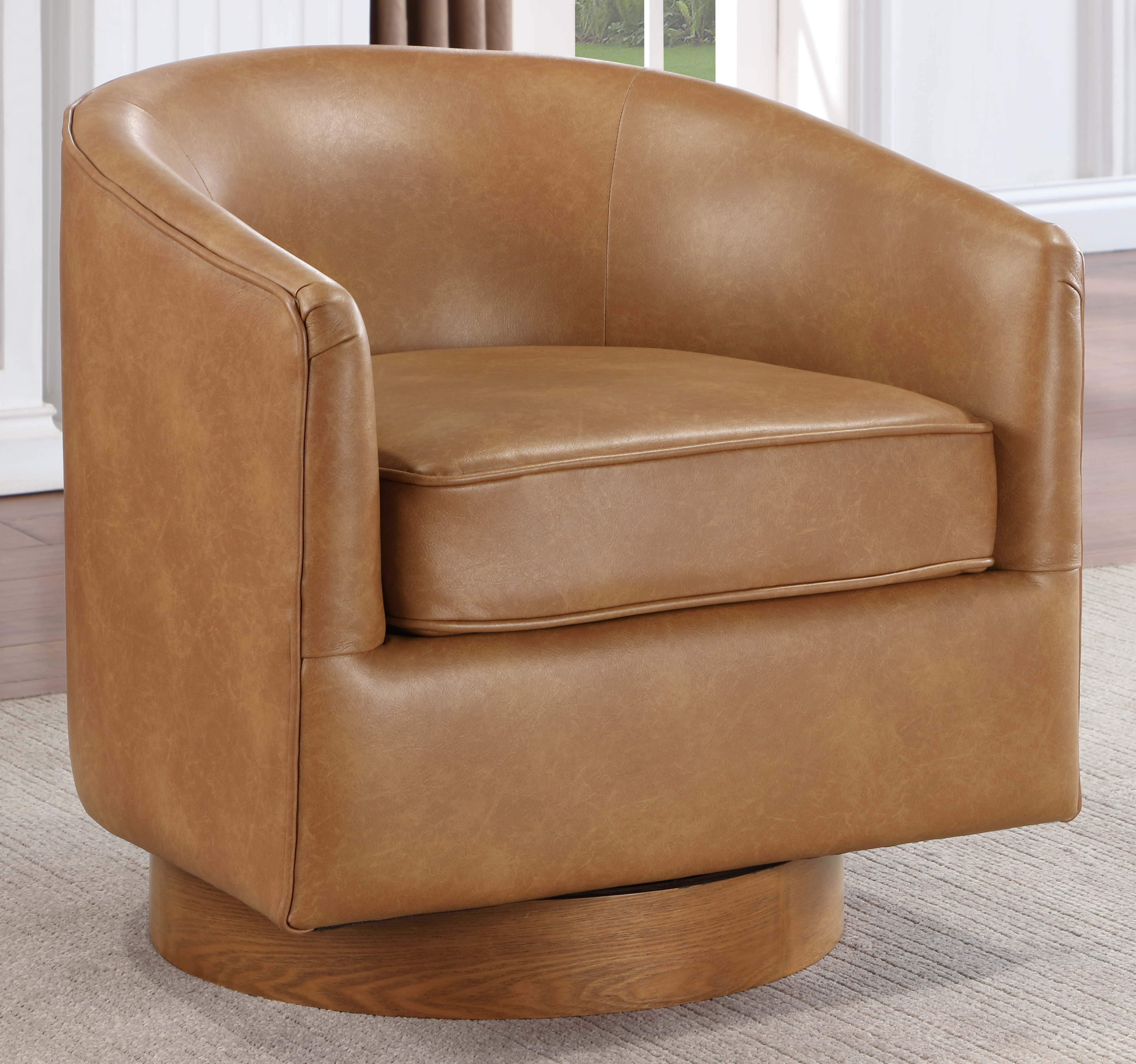 Wade Logan® Asmi 29" Wide Swivel Barrel Accent Chair & Reviews | Wayfair