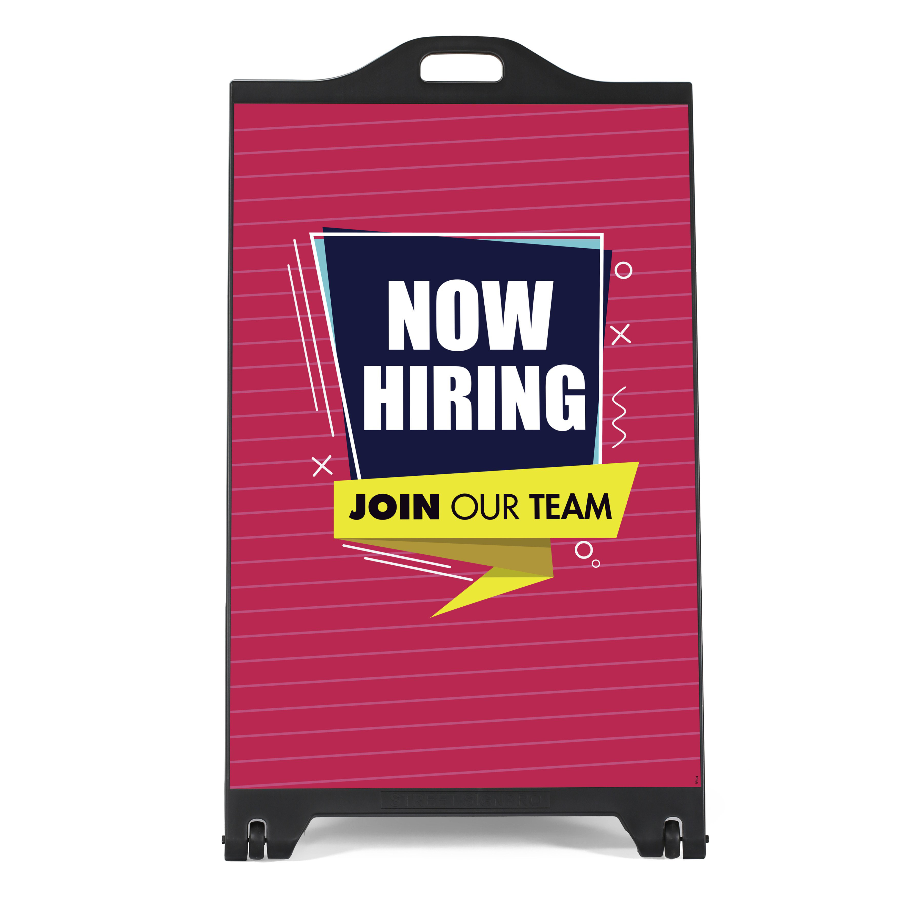 MT Displays White Sandwich Board A-Frame Sidewalk Sign 24X36 NOW HIRING ...