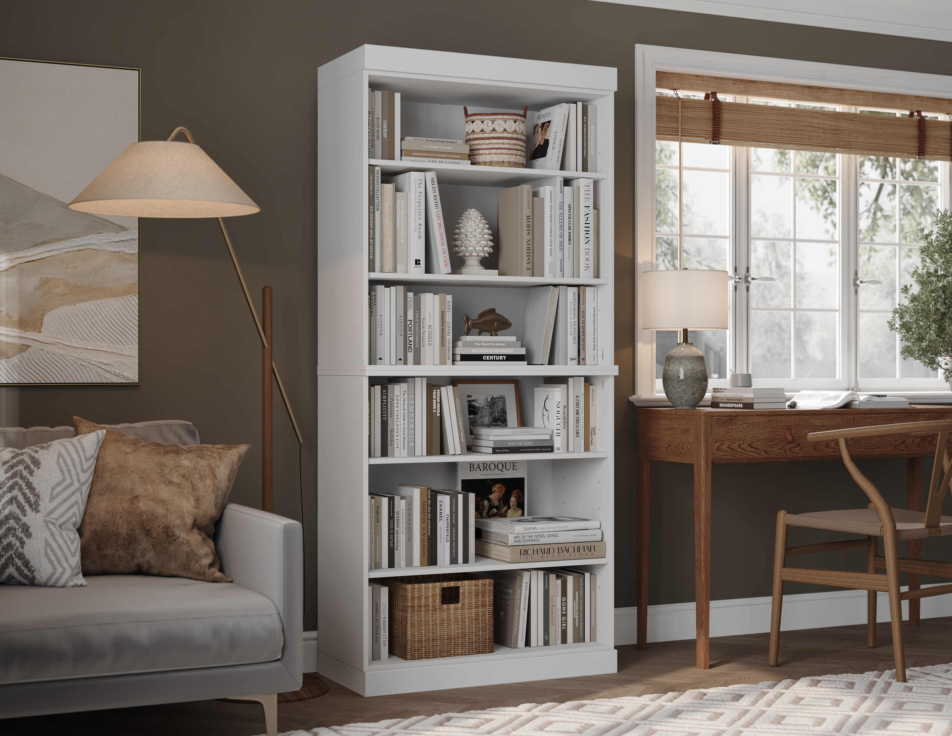 Latitude Run® 100% Solid Wood 32" Storage Standard Bookcase & Reviews ...