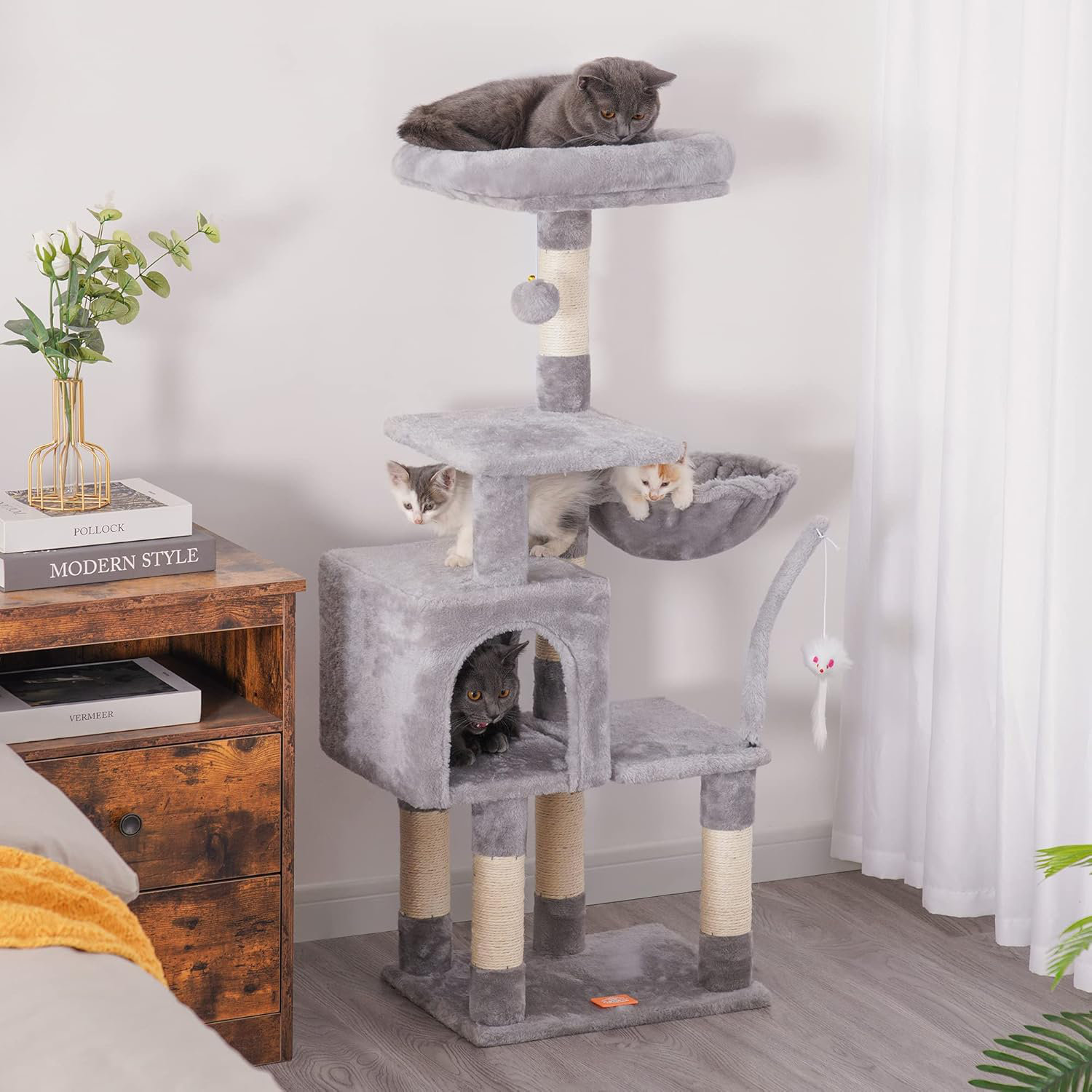 Archie & Oscar™ Cat Tree Tower For Indoor Cats | Wayfair