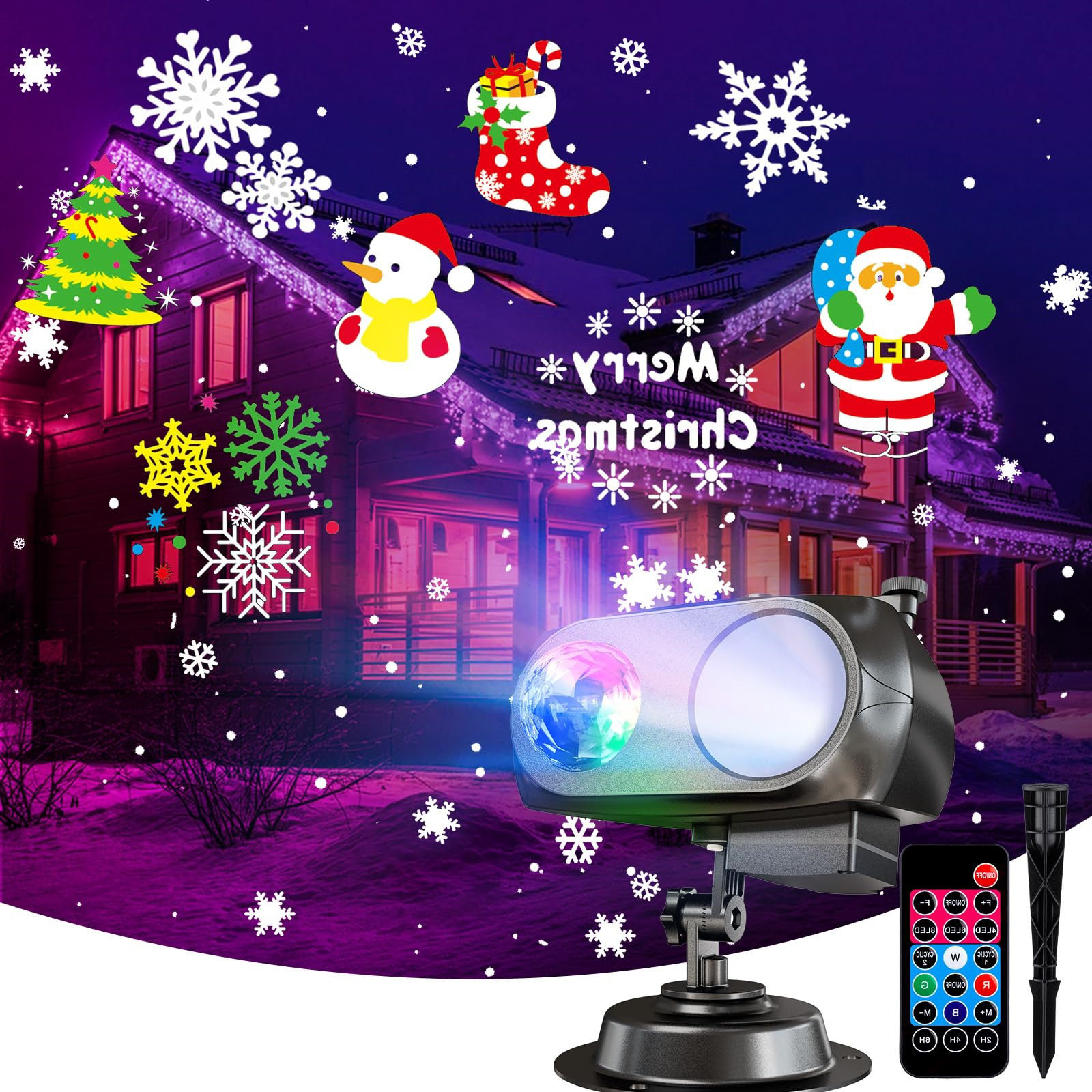 HIRVOK Halloween & Christmas Projector Lights Outdoor | Wayfair