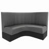 QA Group Curved Corner Booth - Stitched Channeling | Wayfair