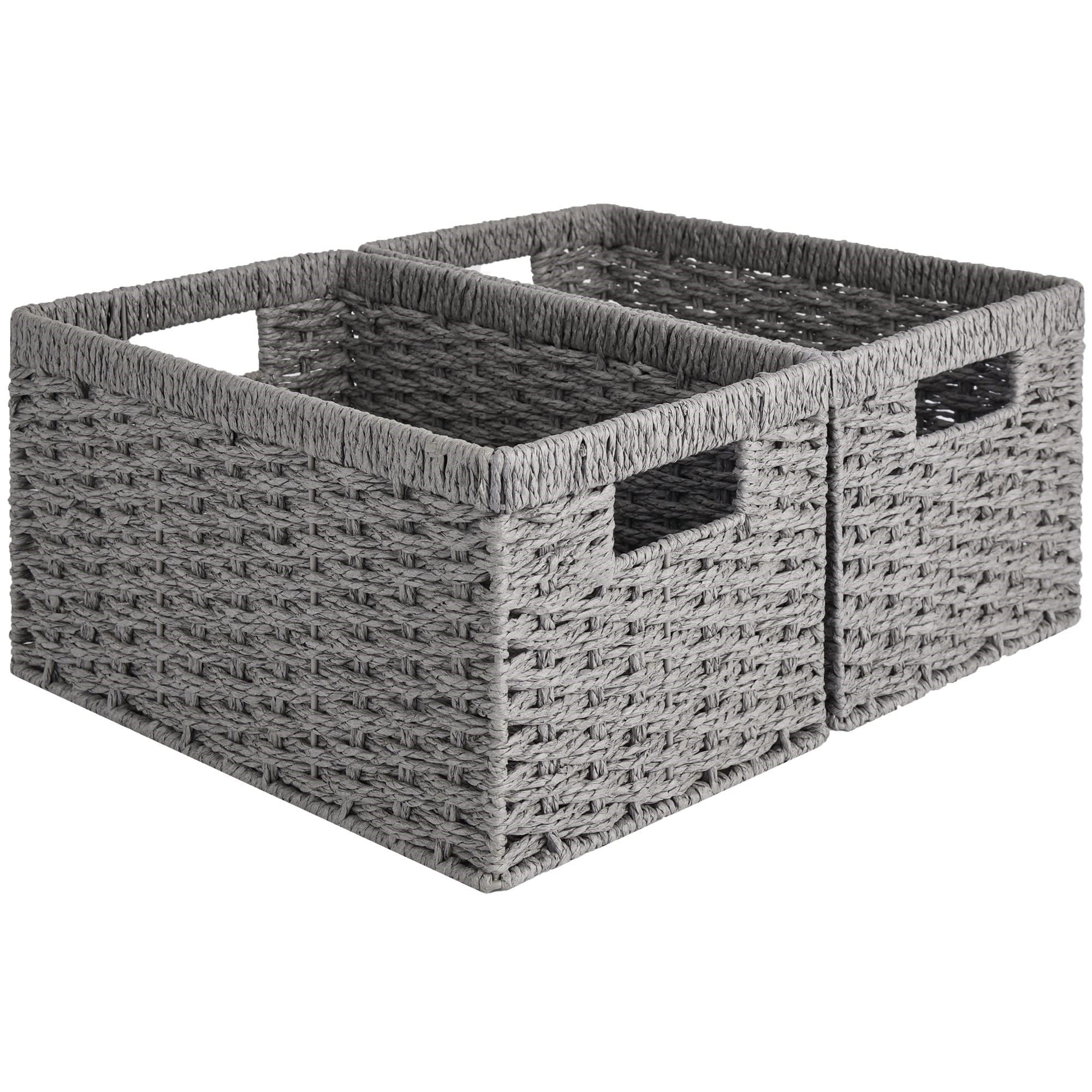 Bayou Breeze Wicker baskets, storage baskets with built-in handles ...