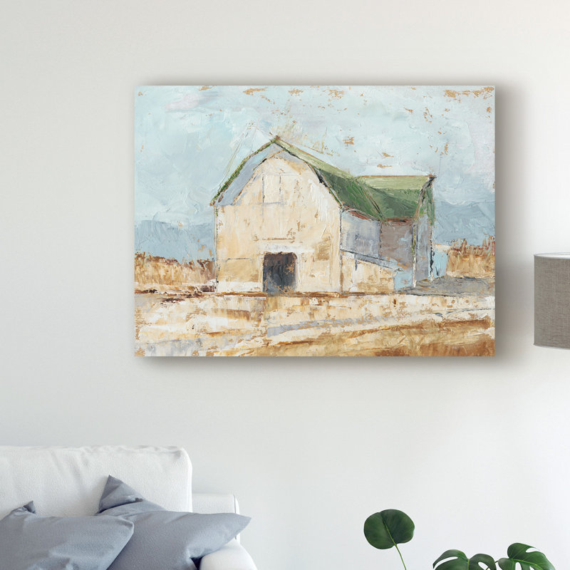 August Grove® Whitewashed Barn IV On Canvas by Ethan Harper Painting ...