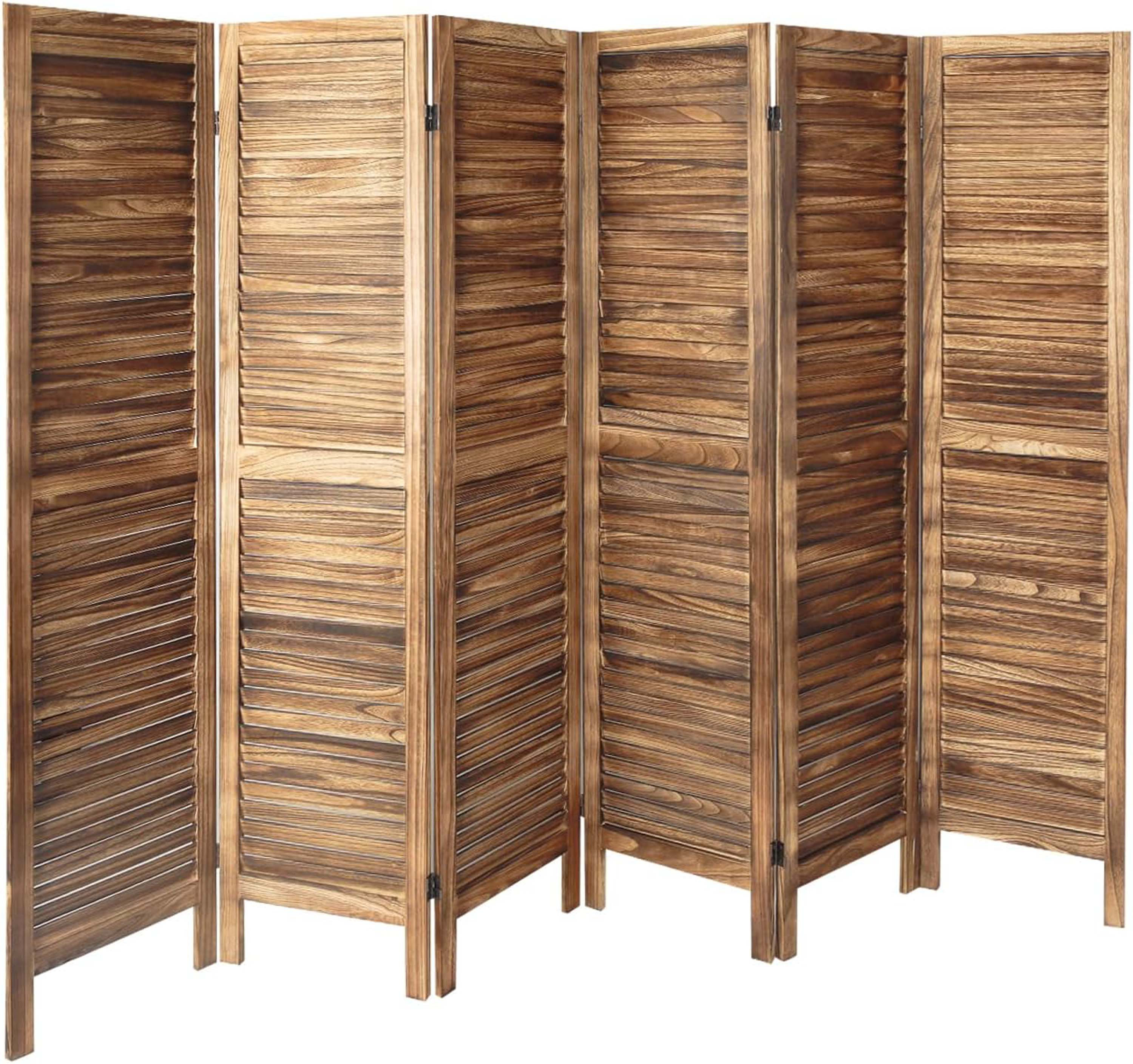 Ophelia & Co. 6 Panel Wood Room Screen Divider Freestanding, Folding ...