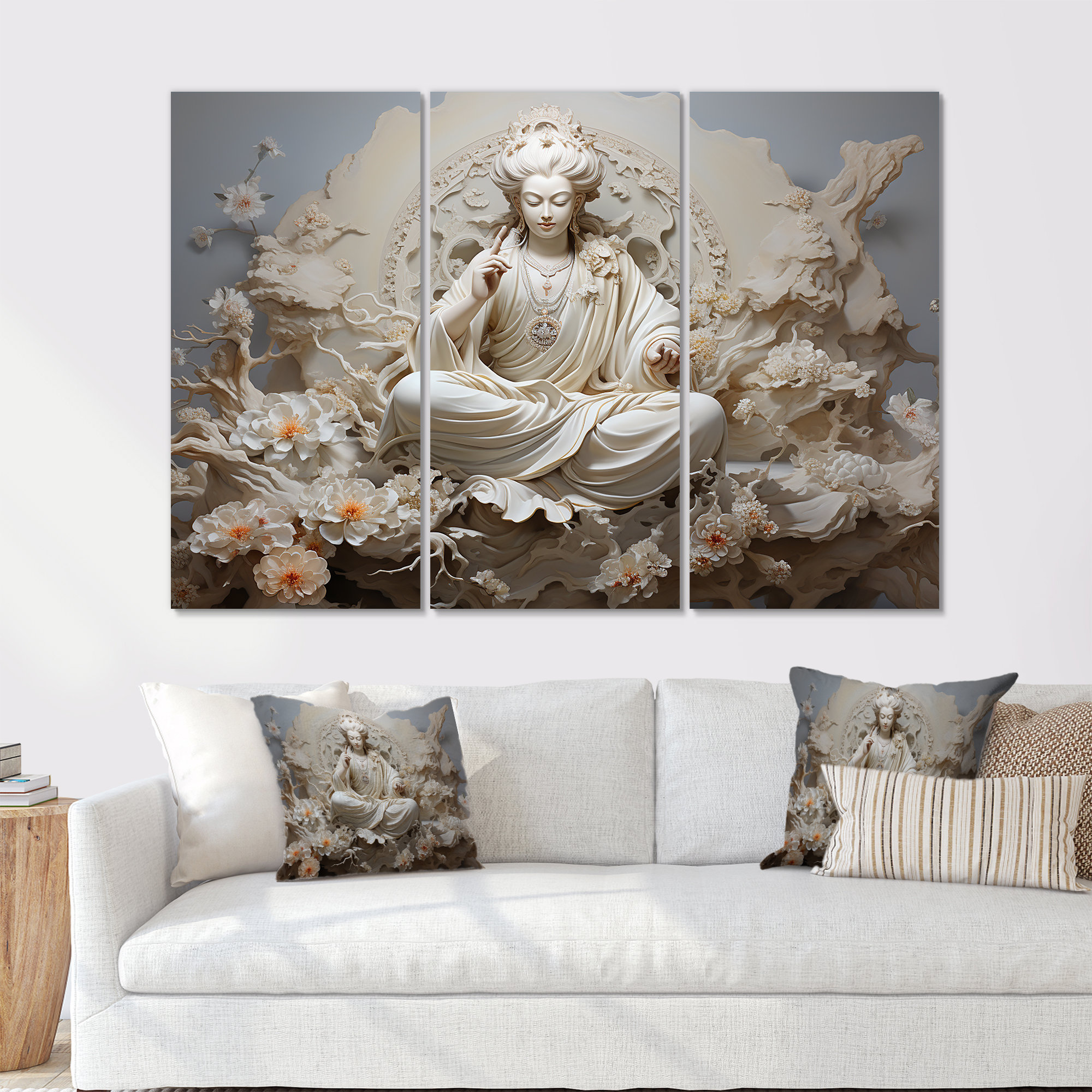 Bungalow Rose Hindu Bhagavad Gita Blessed I - Hinduism Canvas Wall Art ...