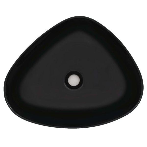 VidaXL Echevarria vidaXL Basin Ceramic Triangle Black 19.9x16.1x4.7 ...