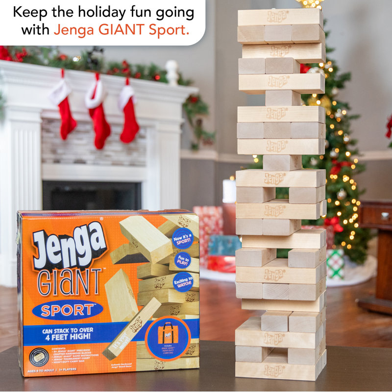 Jenga GIANT Sport - Stacks to over 4 feet high! | Wayfair