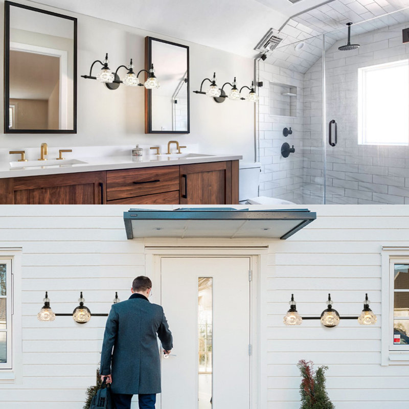 House of Hampton® Janila 3 - Light Dimmable Vanity Light | Wayfair