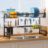 Premium Racks Professional Over the Sink Stainless Steel Dish Rack ...