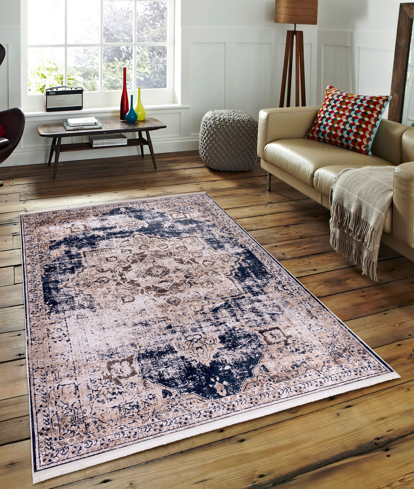 East Urban Home Ottis Oriental Machine Woven Velvet Area Rug in Brown ...
