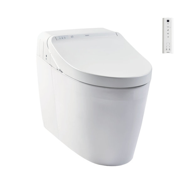 TOTO Washlet® Dual-Flush Elongated One-Piece Toilet (Seat Included ...