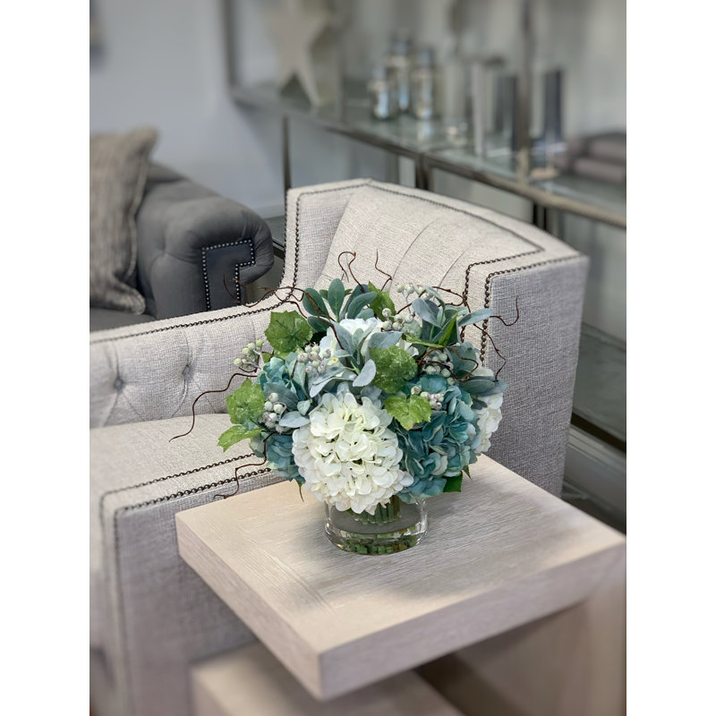 Creative Displays, Inc. Floral Arrangement with Hydrangeas, Lamb's Ear ...