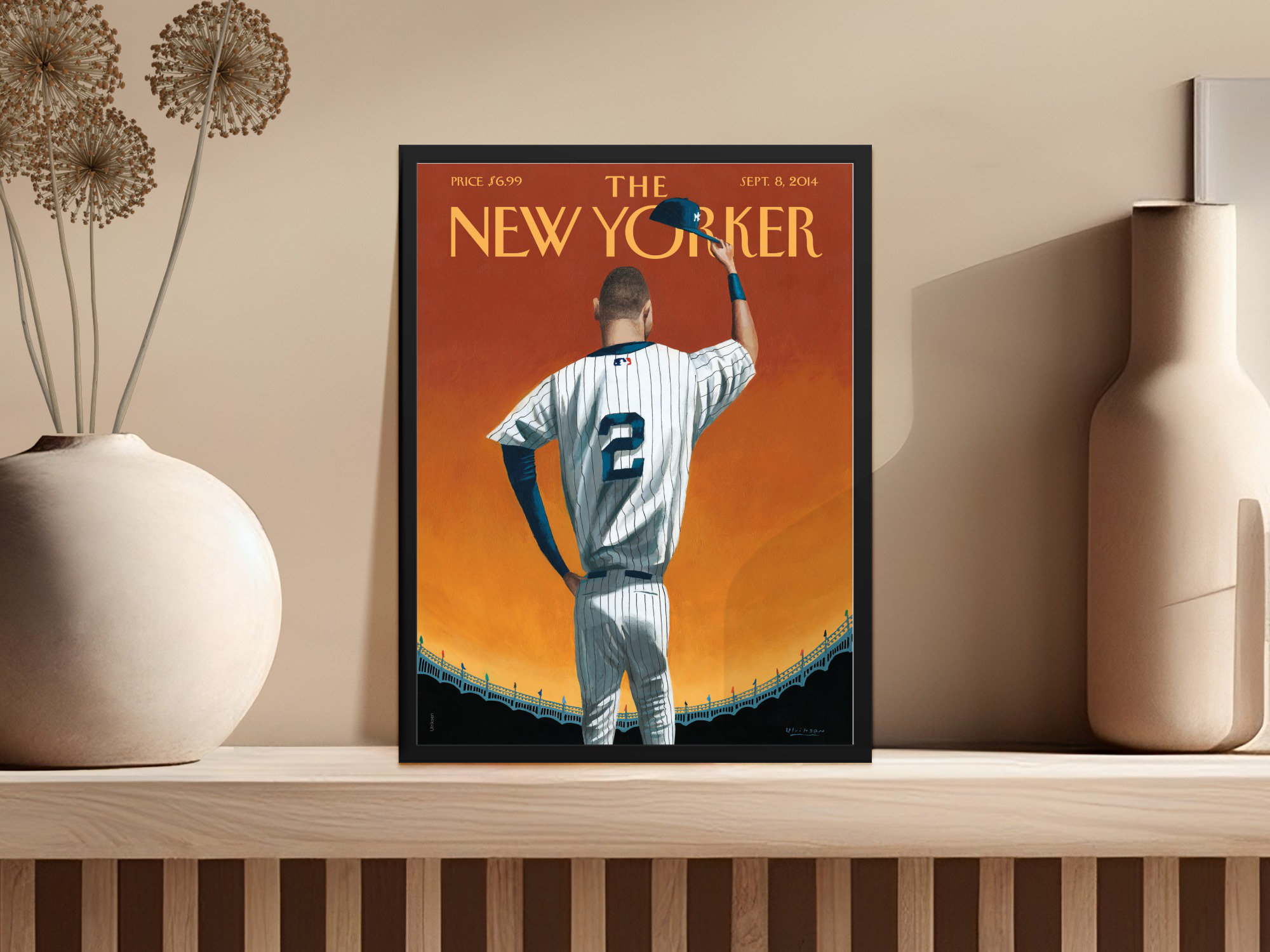 Lark Manor The New Yorker September 8 2014 Derek Jeter Framed Poster ...
