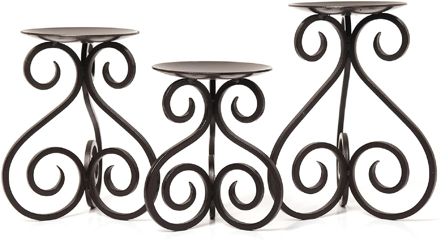 Fleur De Lis Living 3 Piece Iron Tabletop Dish Set | Wayfair