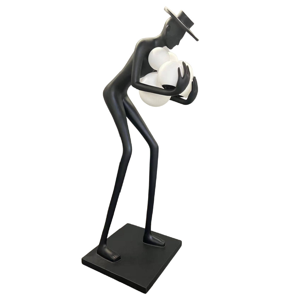 BLONSKI 71'' Black Novelty Floor Lamp | Wayfair