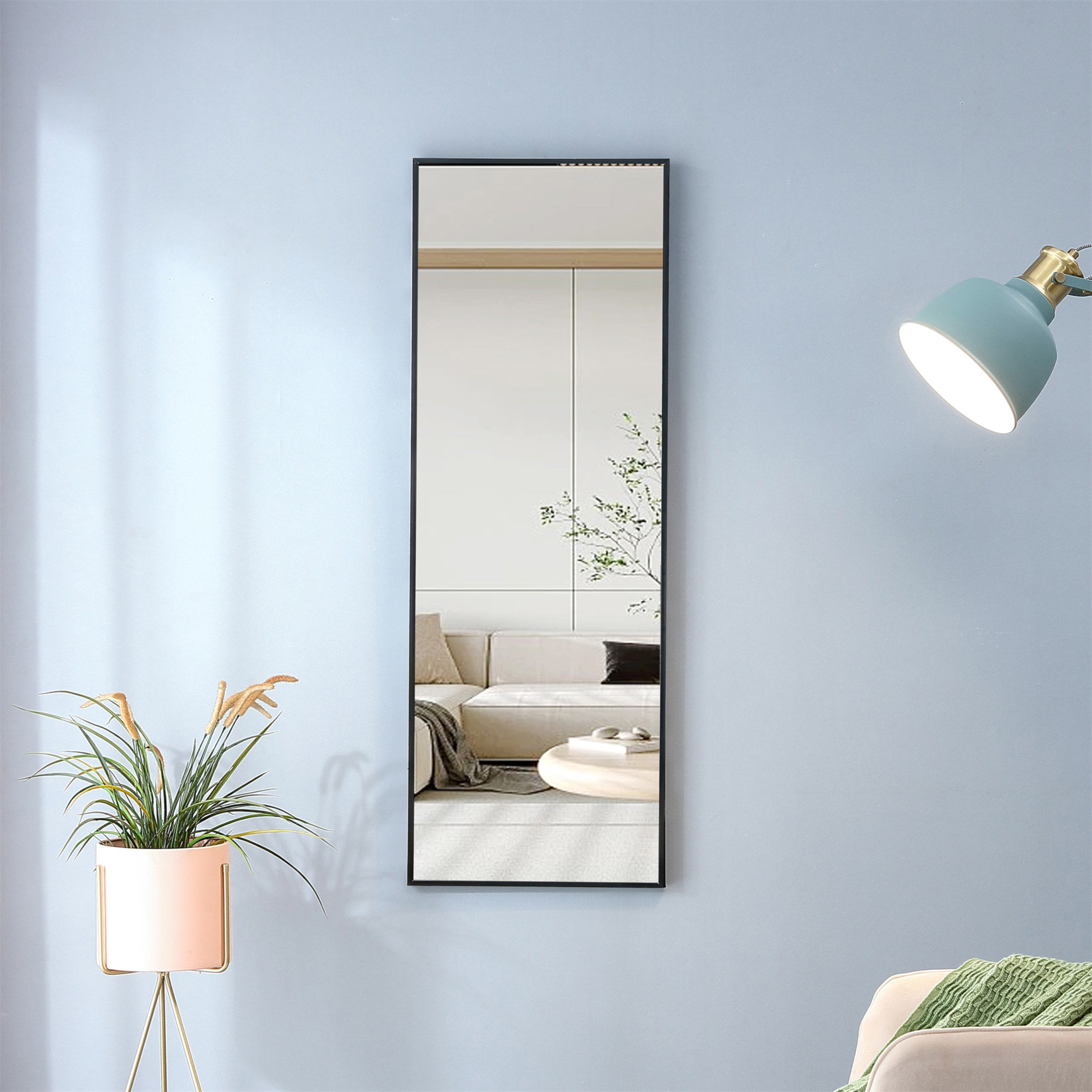 Ebern Designs Full Length Mirror Aluminium Alloy Metal Frame Wall ...