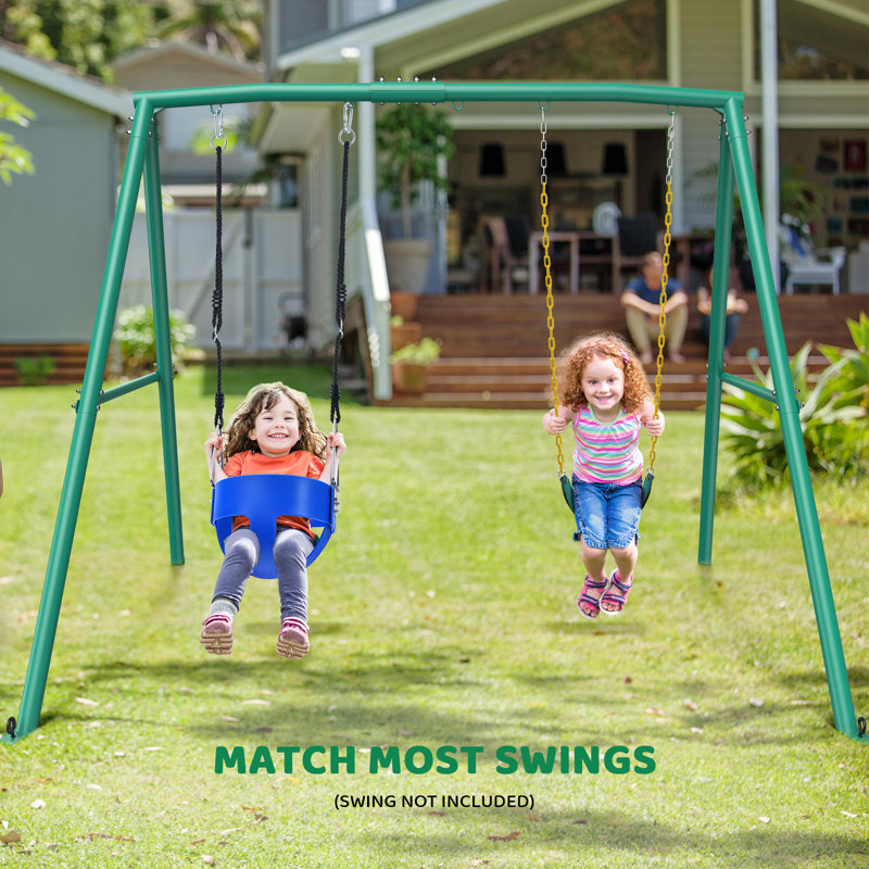 Klo Kick 440lbs Swing Stand Frame, Heavy Duty Metal Swing Set Frame ...