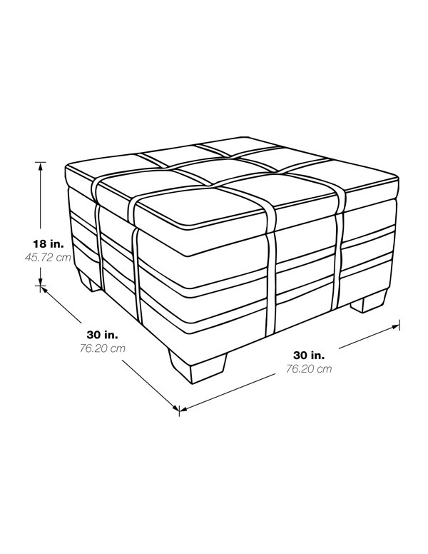 Latitude Run® Upholstered Ottoman & Reviews | Wayfair