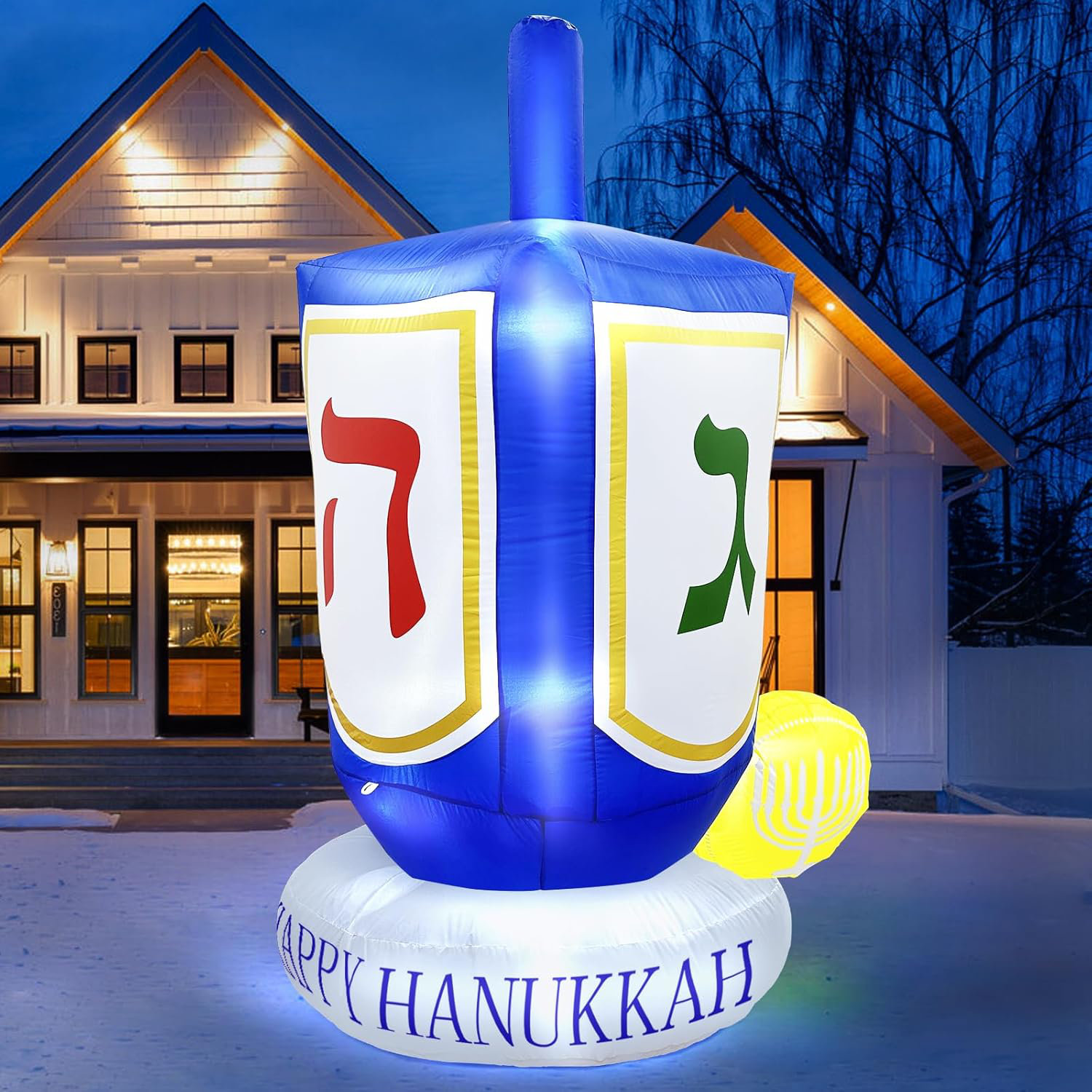 The Holiday Aisle® 6FT Hanukkah Decorations Dreidel Inflatable With ...