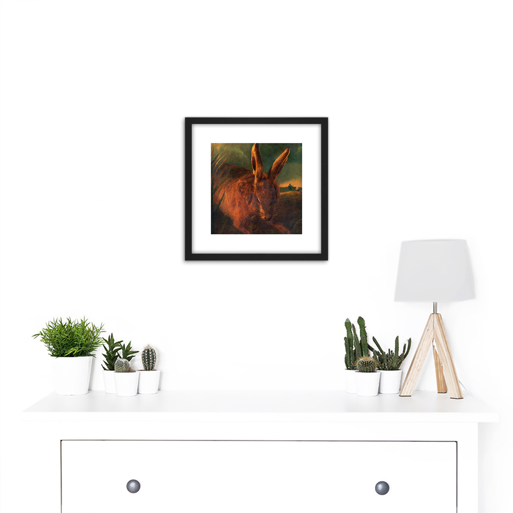Union Rustic Hare Hunting by Philip Reinagle - Picture Frame Painting ...