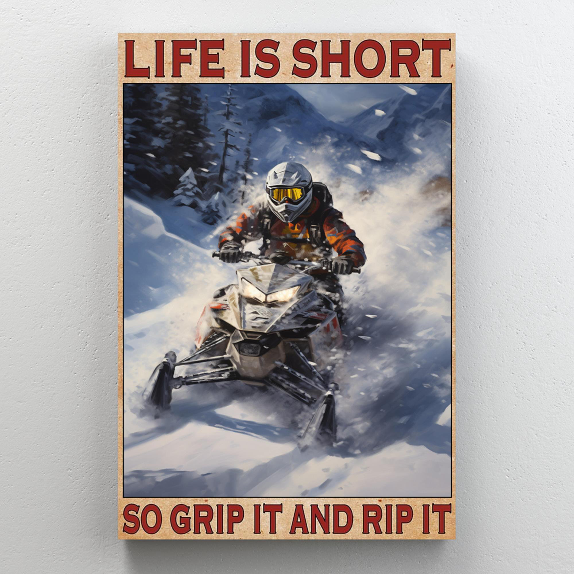 Trinx Life Is Short So Grip It And Rip It - 1 Piece Rect Life Is Short ...