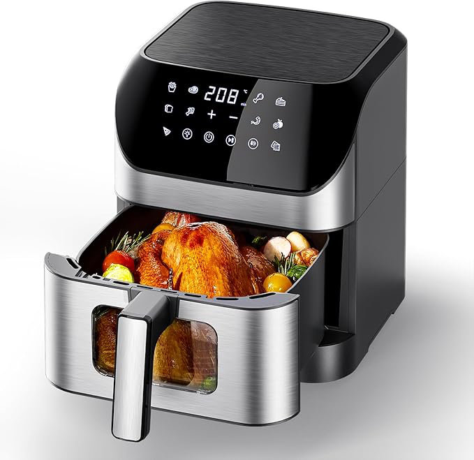 Oyajia Air Fryer - 8l Capacity For Home Use,digital Display Rapid ...