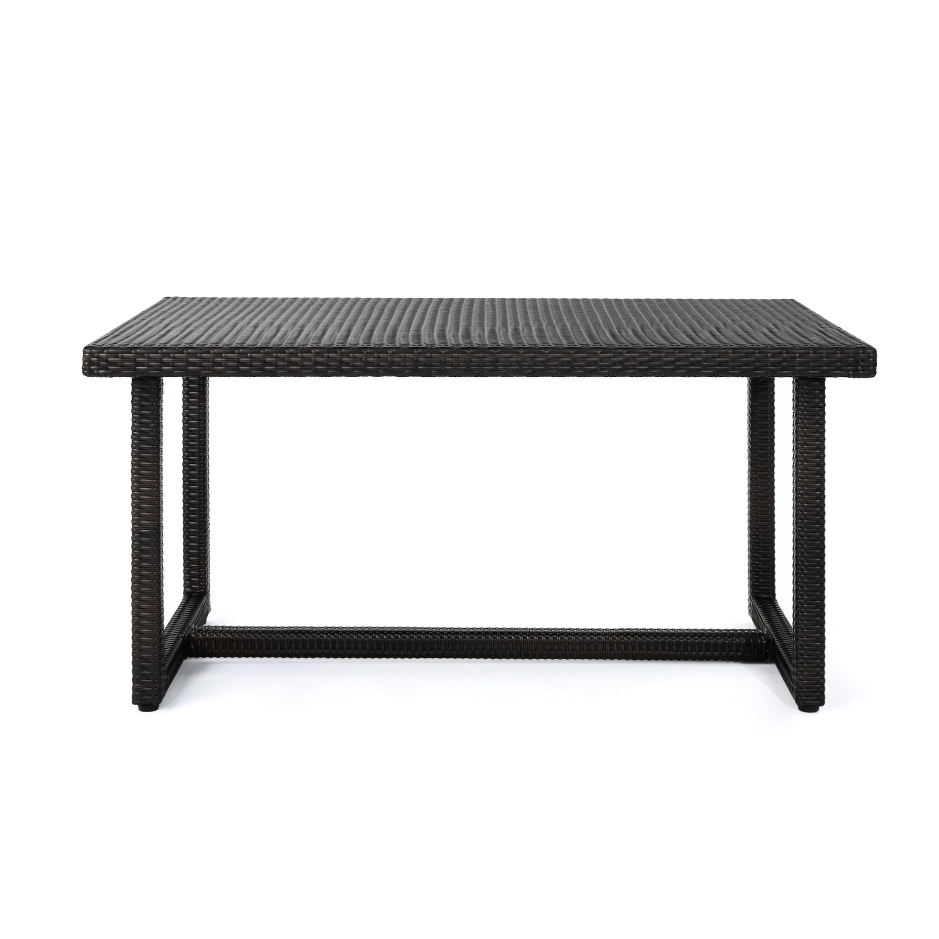Latitude Run® Rosa Outdoor Table For Dining, Brown Multi , 34.73In.W X ...