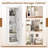 One Allium Way 4-Tier Storage Cabinet, Tall Narrow Floor Cabinet with ...