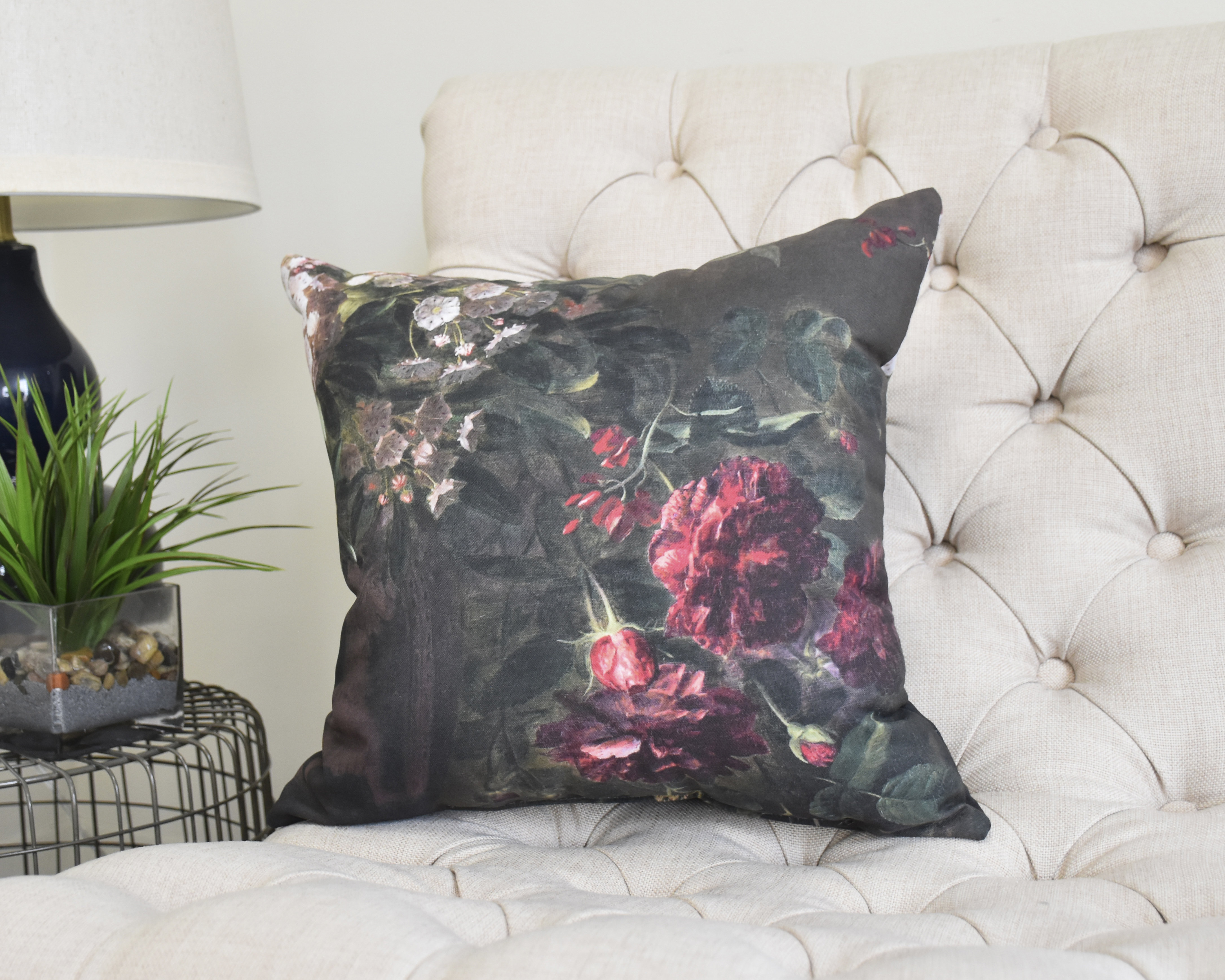 e by design Fickle Florals Square Pillow Cover & Insert | Wayfair