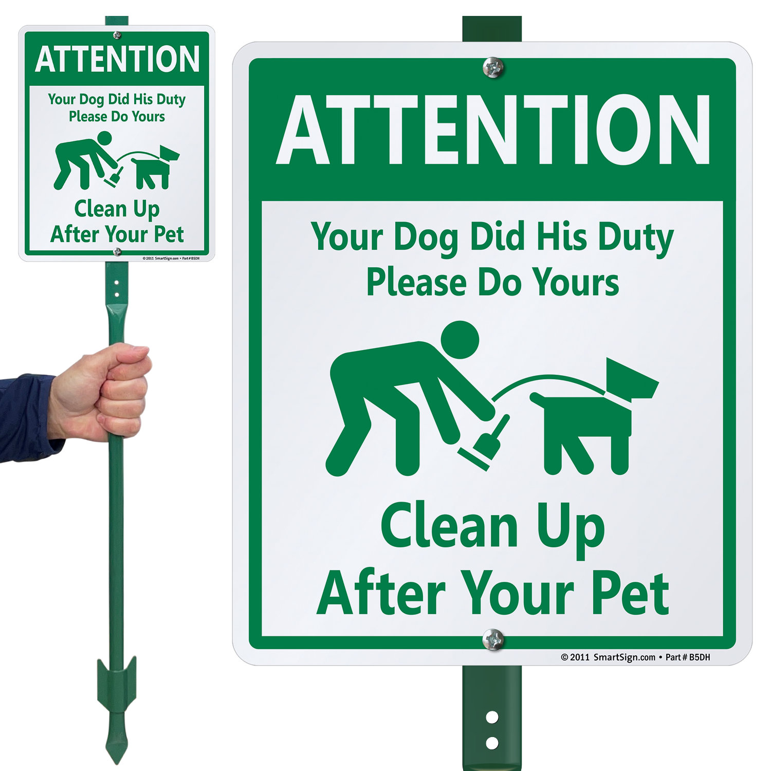 SmartSign Your Dog Did His Duty, Please Do Your Sign and Stake Kit ...